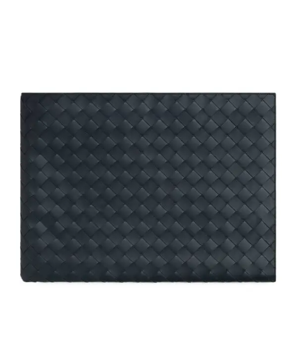 Bottega Veneta Intrecciato Half Zipped Pouch - Shadow/olive Oil