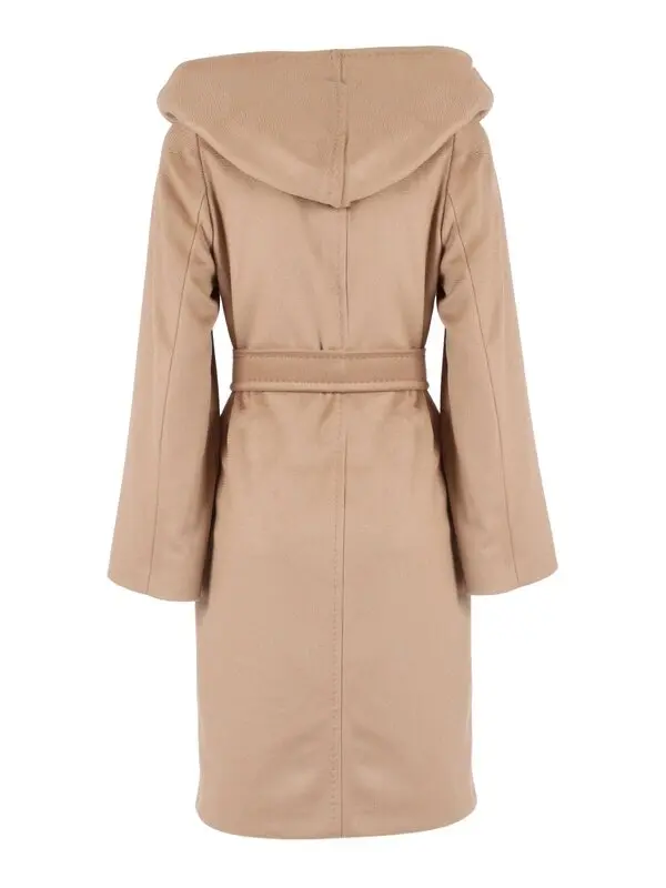 Max Mara Newmang Belted Hooded Coat - Camel