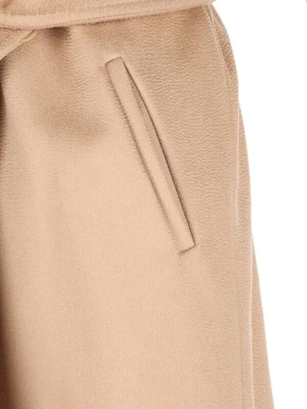 Max Mara Newmang Belted Hooded Coat - Camel