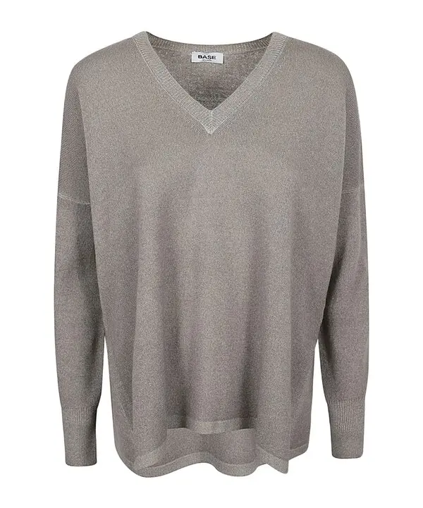 BASERANGE Long Sleeve V-neck Sweater
