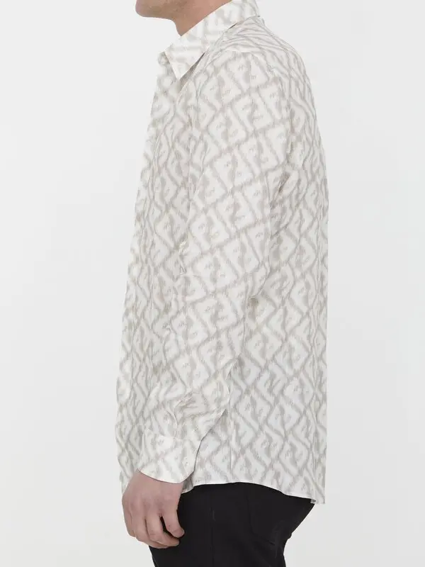 Fendi Allover Ff Motif Buttoned Shirt
