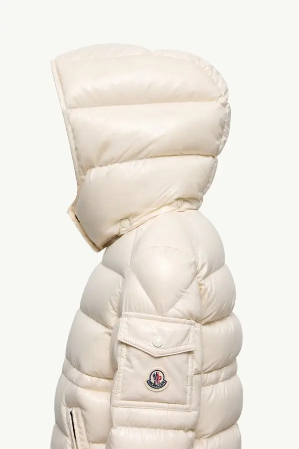 Moncler Maire Hooded Down Jacket - White