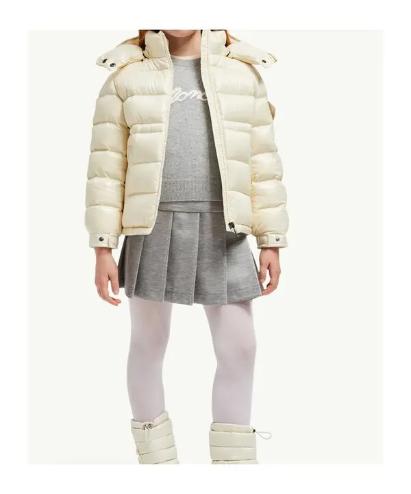 Moncler Maire Hooded Down Jacket - White