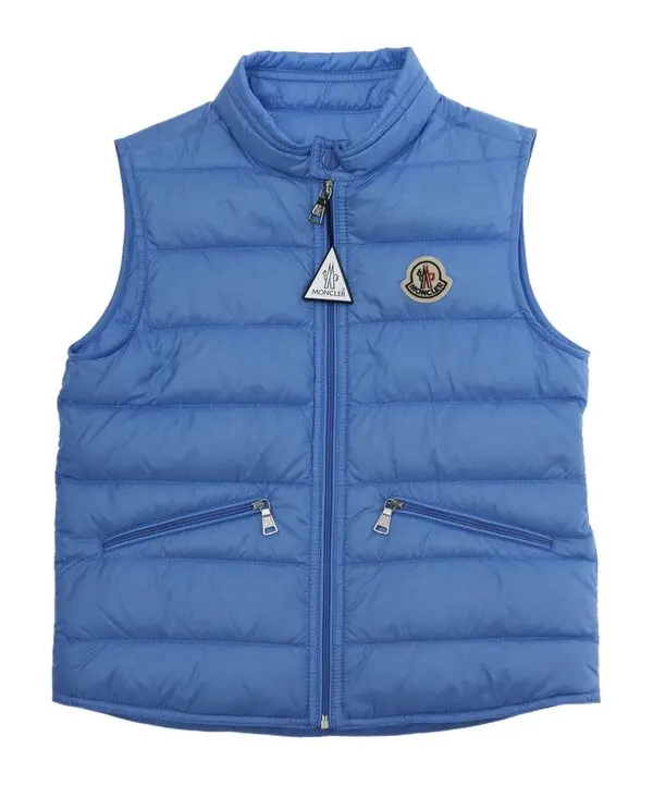 Moncler Packable Down Gilet With Stand Collar