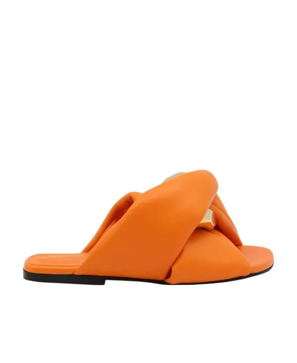 J.W.ANDERSON Chain Detail Leather Slides