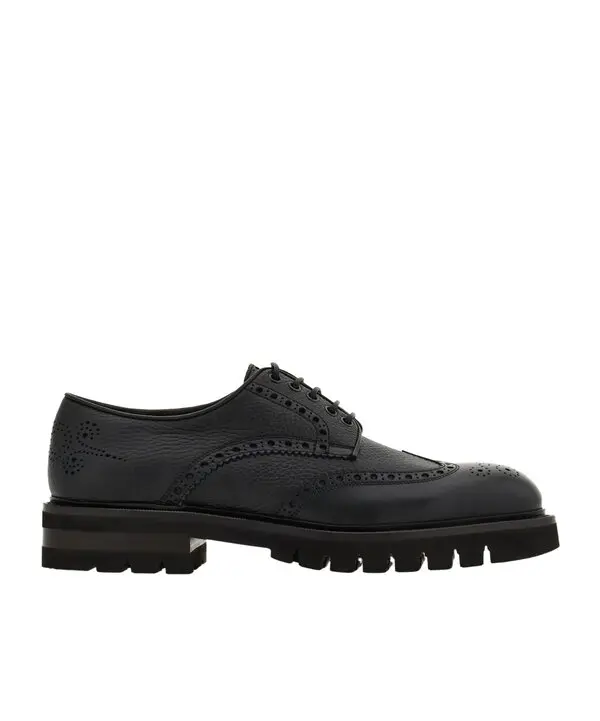 FERRAGAMO Derby Brogues - Black