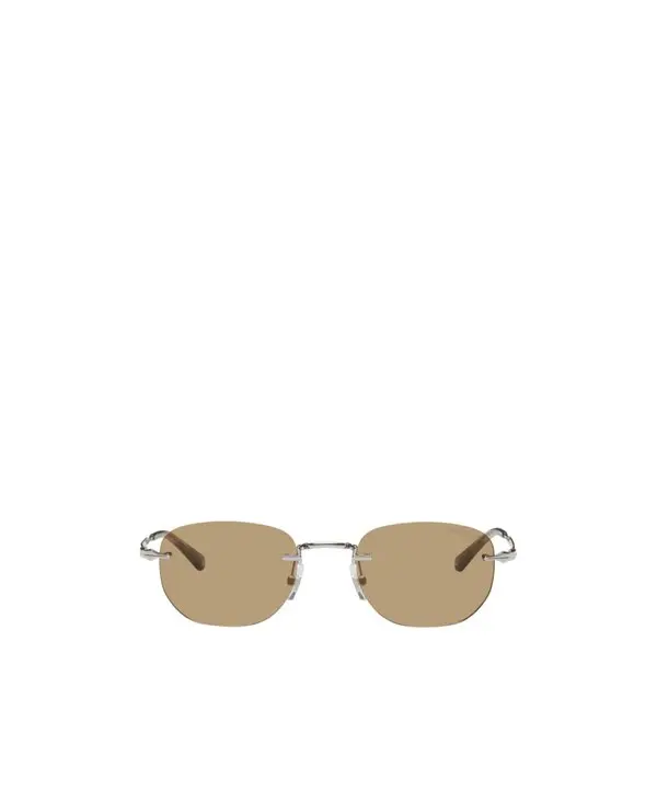 Montblanc Oval Frame Sunglasses - Nude