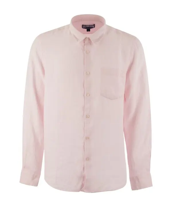 Vilebrequin Caroubis Long-sleeved Linen Shirt