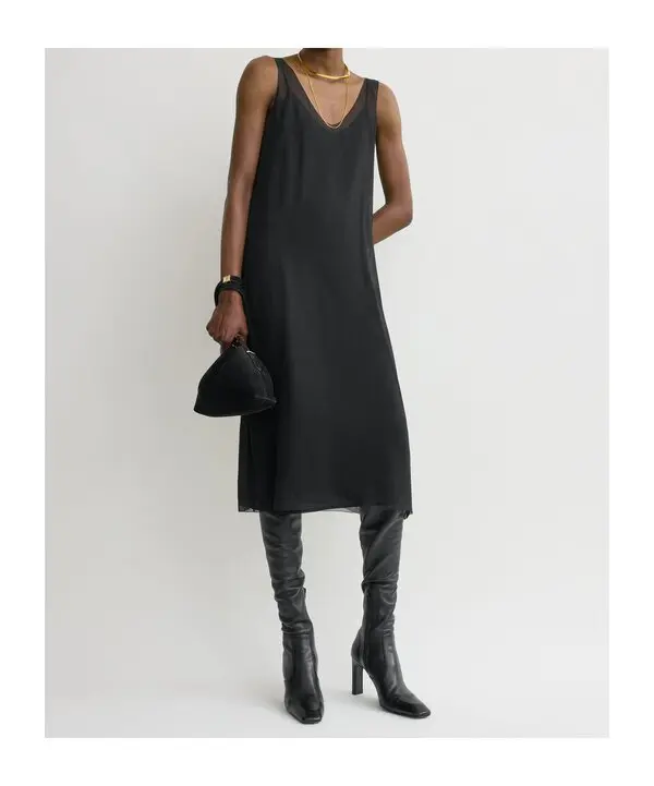 TOTEME Sleeveless Chiffon Midi Dress