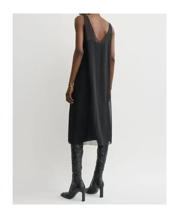 TOTEME Sleeveless Chiffon Midi Dress