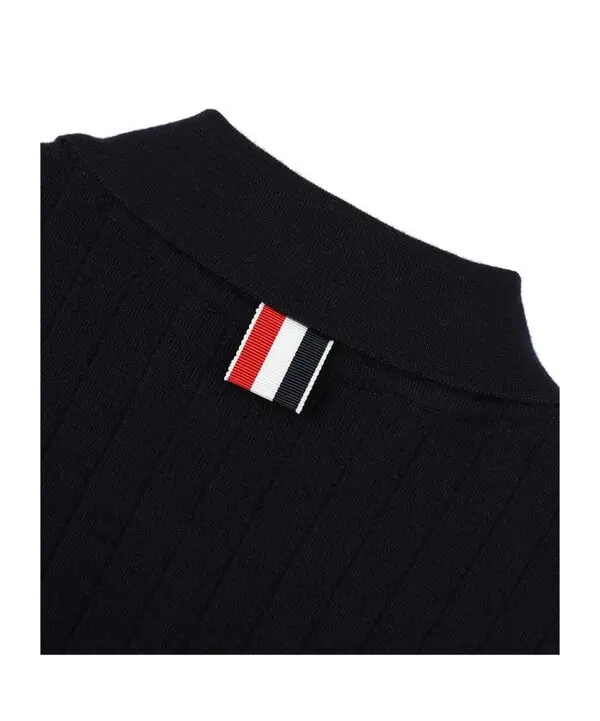 Thom Browne Short-sleeve Knit Polo Shirt