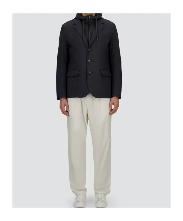 Herno Hooded Three-button Jacket