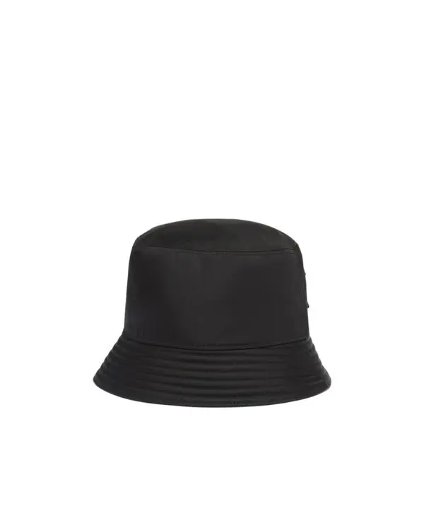 Prada Triangle-logo Pocket Bucket Hat - Black