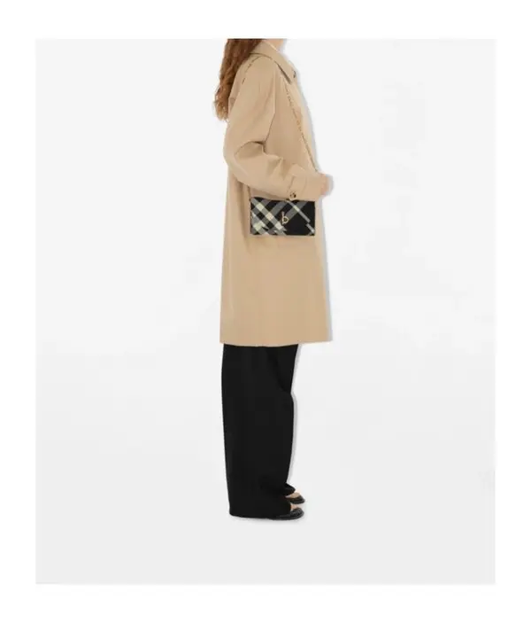Burberry Rocking Horse Chain Strap Wallet - Black/calico