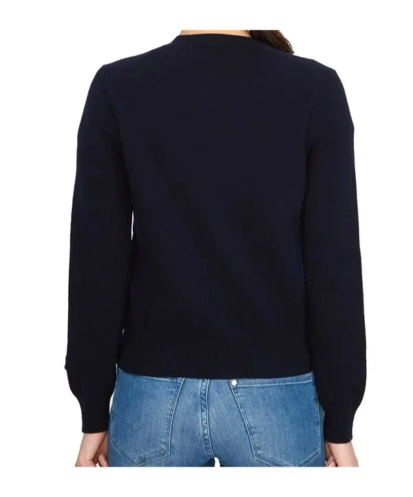 Play Comme Des Garcon Logo Patch Wool Cardigan