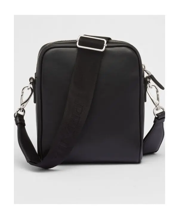 Prada Leather Shoulder Bag With Removable Pouch