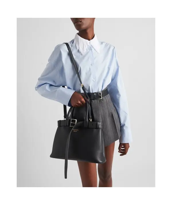 Prada Open-top Medium Handbag - Black