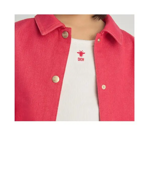 Dior Logo Button Denim Jacket