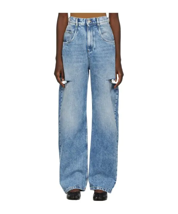MAISON MARGIELA High-waisted Cut-out Jeans