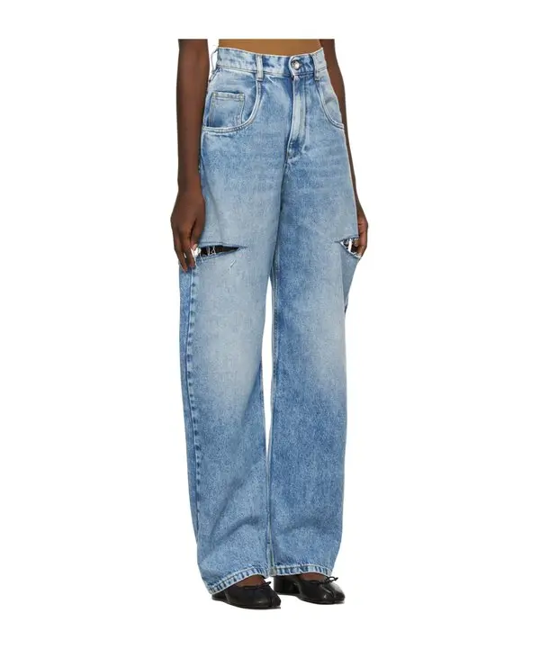 MAISON MARGIELA High-waisted Cut-out Jeans
