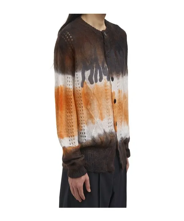 MAGLIANO Tie-dye Knit Cardigan - Black