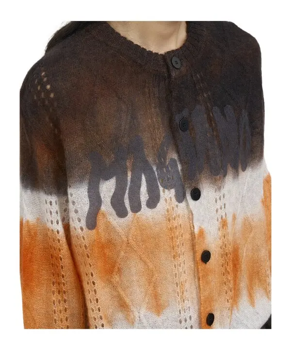 MAGLIANO Tie-dye Knit Cardigan - Black
