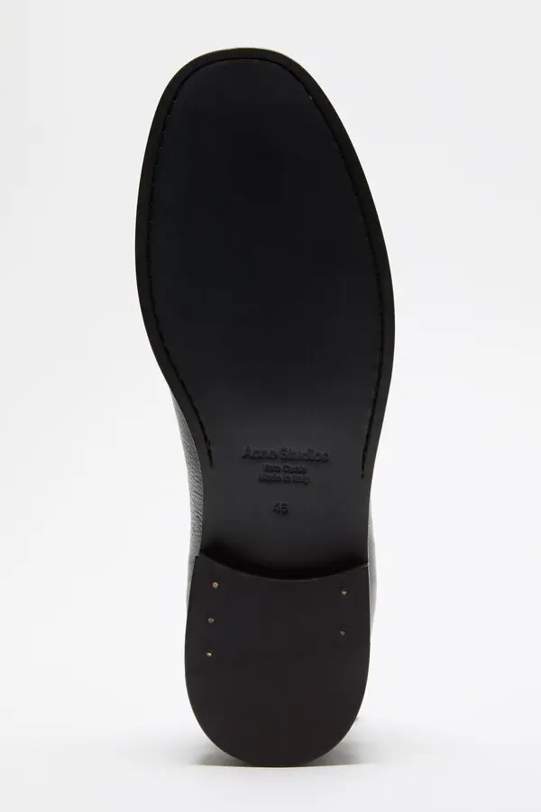 Acne Studios Stitched Slip-on Loafers - Black