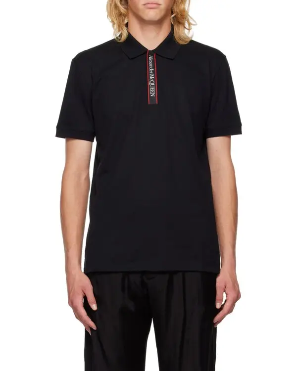 Alexander McQueen Logo Tape Polo Shirt