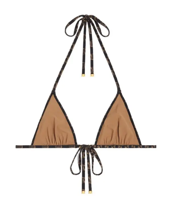 Celine Triangle Top In Monogram Jersey - No