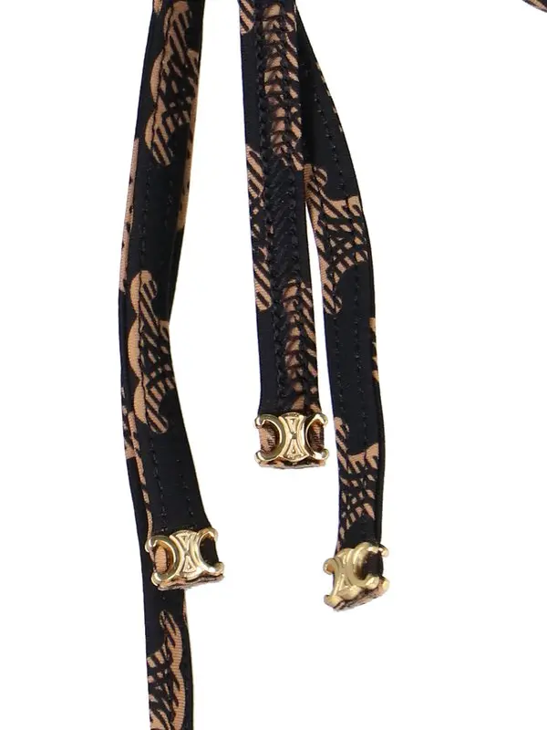 Celine Triangle Top In Monogram Jersey - No