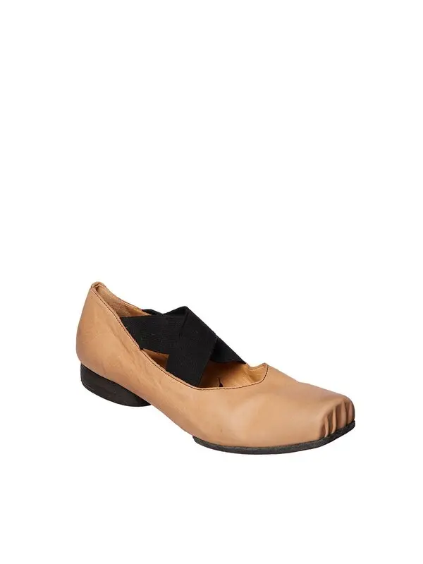 UMA WANG Square-toe Suede Ballerina Flats