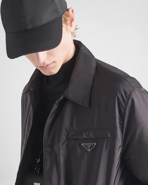 Prada Logo Plaque Button-up Shirt Jacket