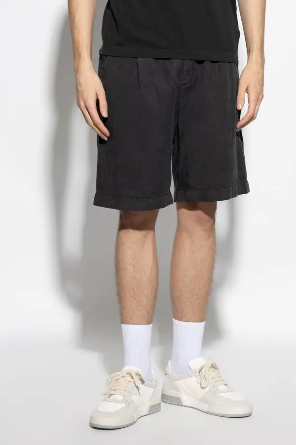 Eleventy Tailored Casual Pleated Shorts - Grey