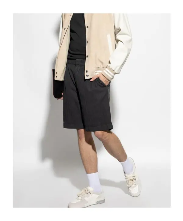 Eleventy Tailored Casual Pleated Shorts - Grey