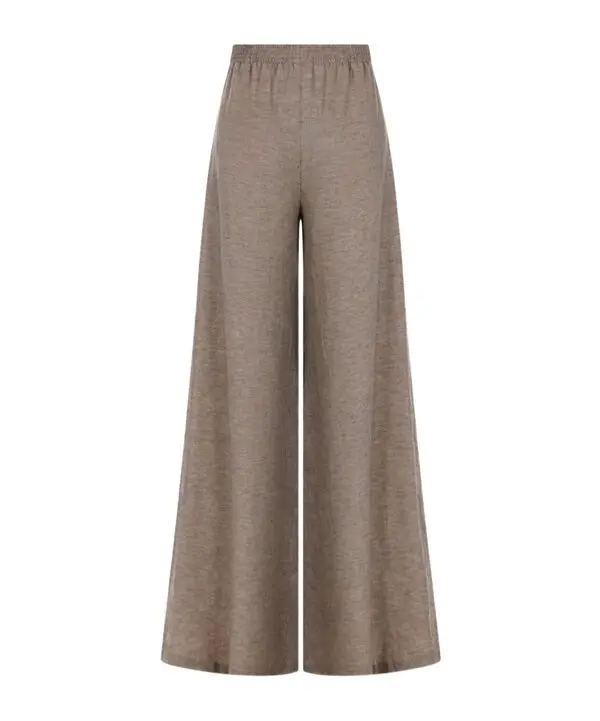 Fabiana Filippi Elastic Waist Wide Leg Pants - Gray