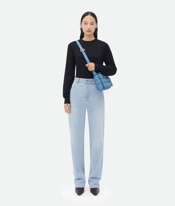 Bottega Veneta Cassette Strapped Crossbody Bag - Blue