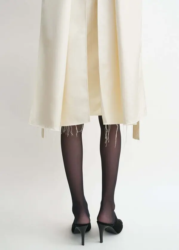 TOTEME Raw-edge Silk Cape Dress