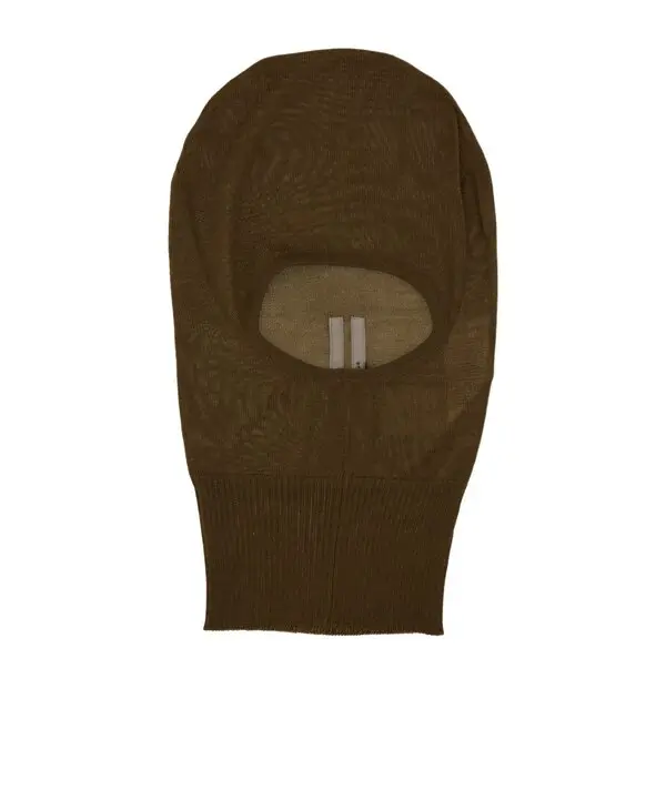 Rick Owens Skull Knitted Balaclava - Olive Green
