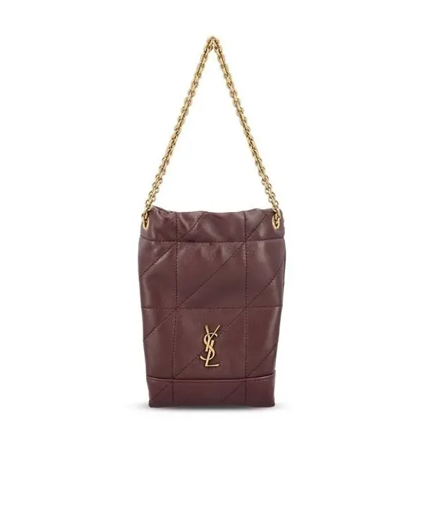 Saint Laurent Logo Plaque Chained Shoulder Bag