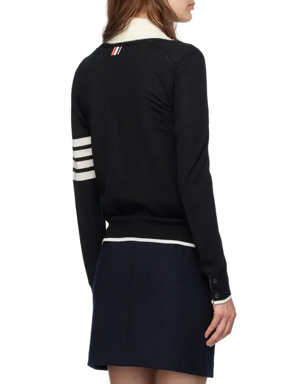 Thom Browne 4-bar Button-up Cardigan