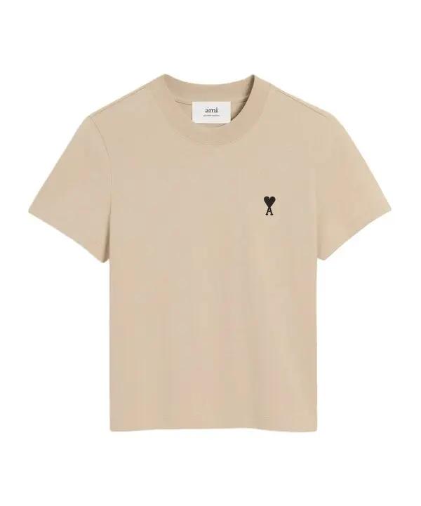 Ami De Coeur Crewneck T-shirt - White Coffee