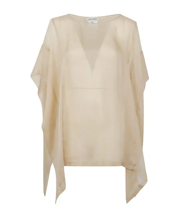 Alberta Ferretti Short-sleeved Cover-up - Nude