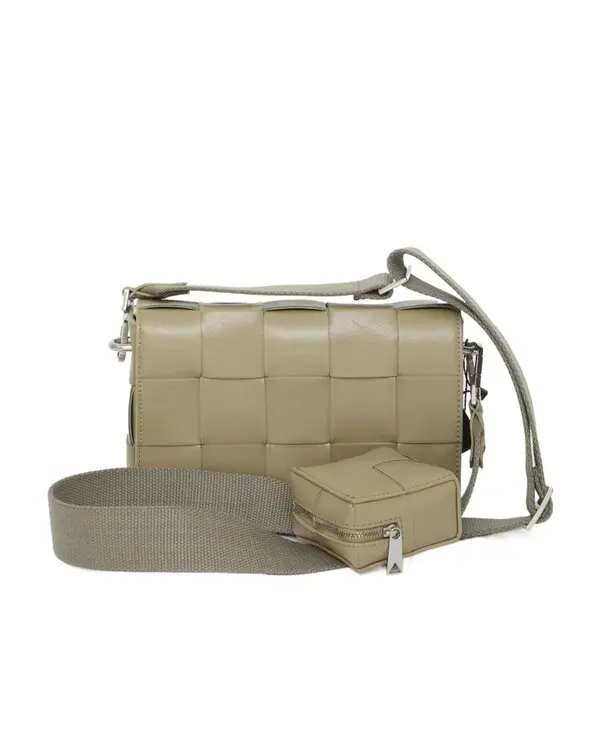 Bottega Veneta Medium Cassette Crossbody Bag With Multi-function Strap - Taupe