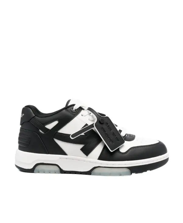Off-White Out Of Office Round Toe Sneakers - Black
