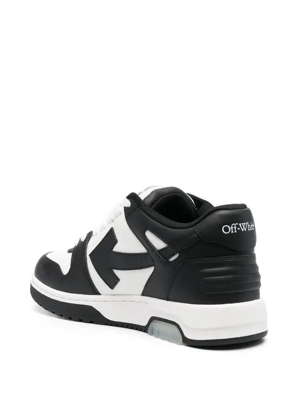 Off-White Out Of Office Round Toe Sneakers - Black