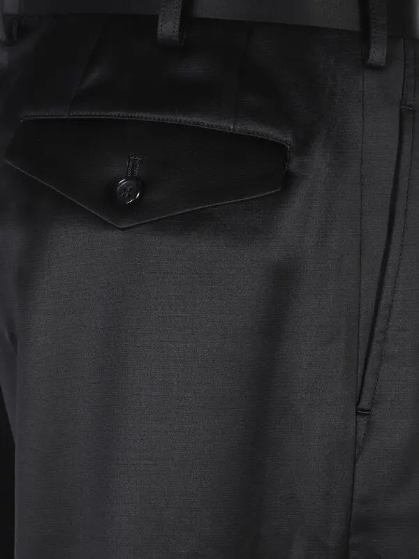 Junya Watanabe Straight Leg Tailored Trousers - Black