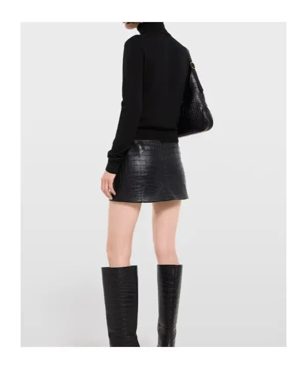 Gucci Wool Turtleneck Jumper With Crest Embroidery