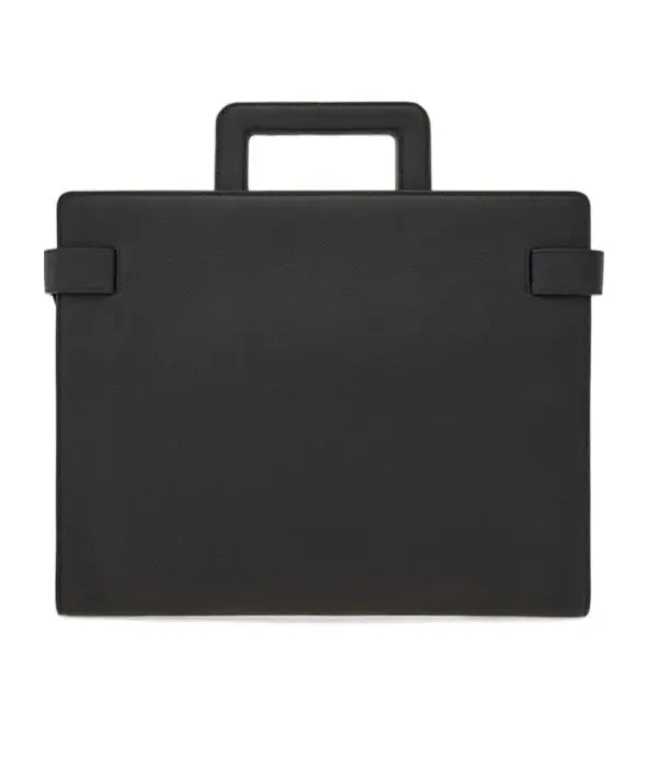 FERRAGAMO Gancini Buckle Business Bag - Black