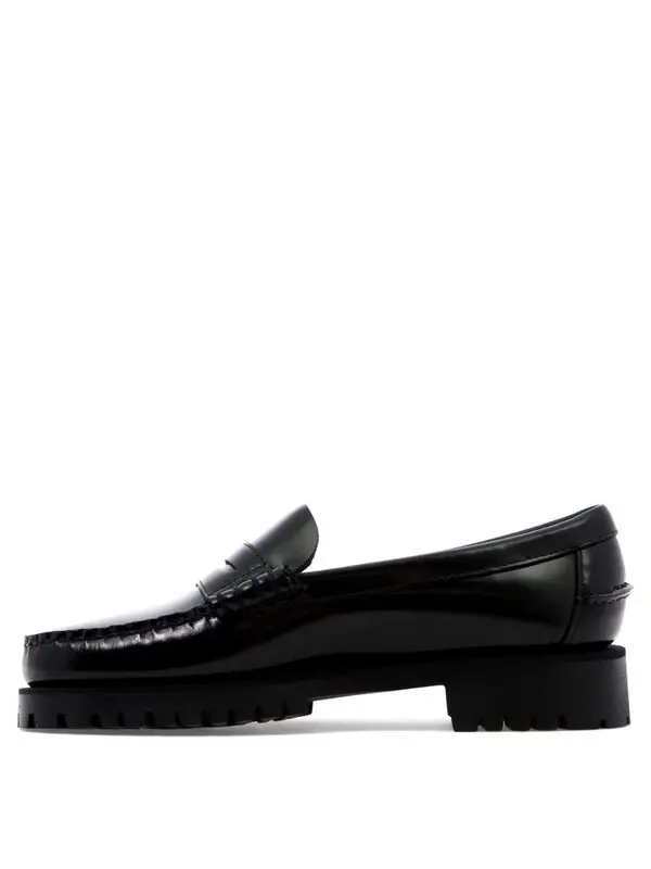 SEBAGO Round Toe Chunky Sole Flat - Black