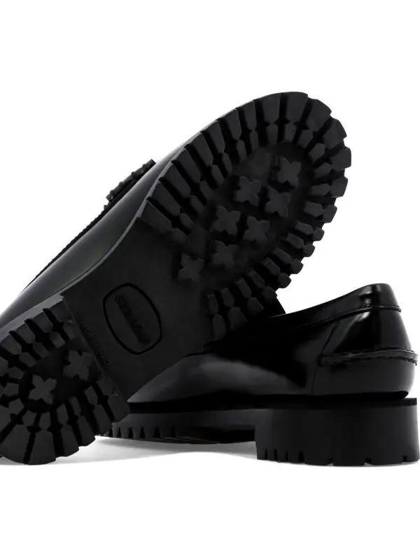 SEBAGO Round Toe Chunky Sole Flat - Black